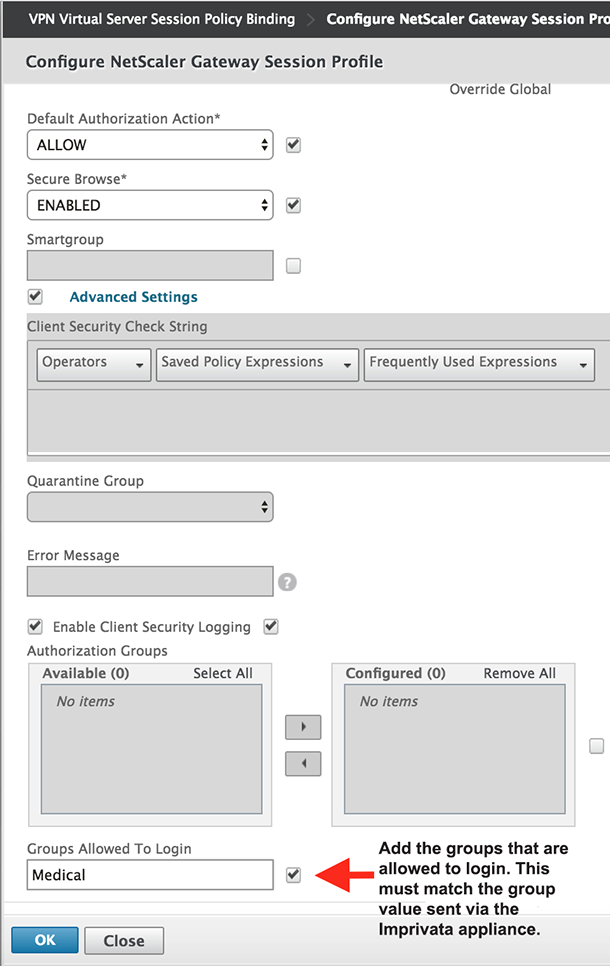 Remote Access with Citrix NetScaler Gateway — Legacy RADIUS Experience